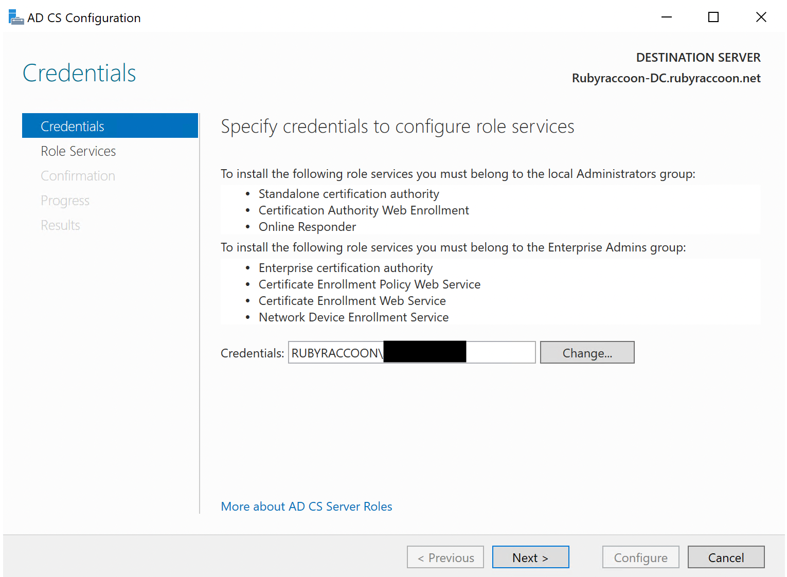 Creating an Active Directory Certificate Authority - Rubyraccoon
